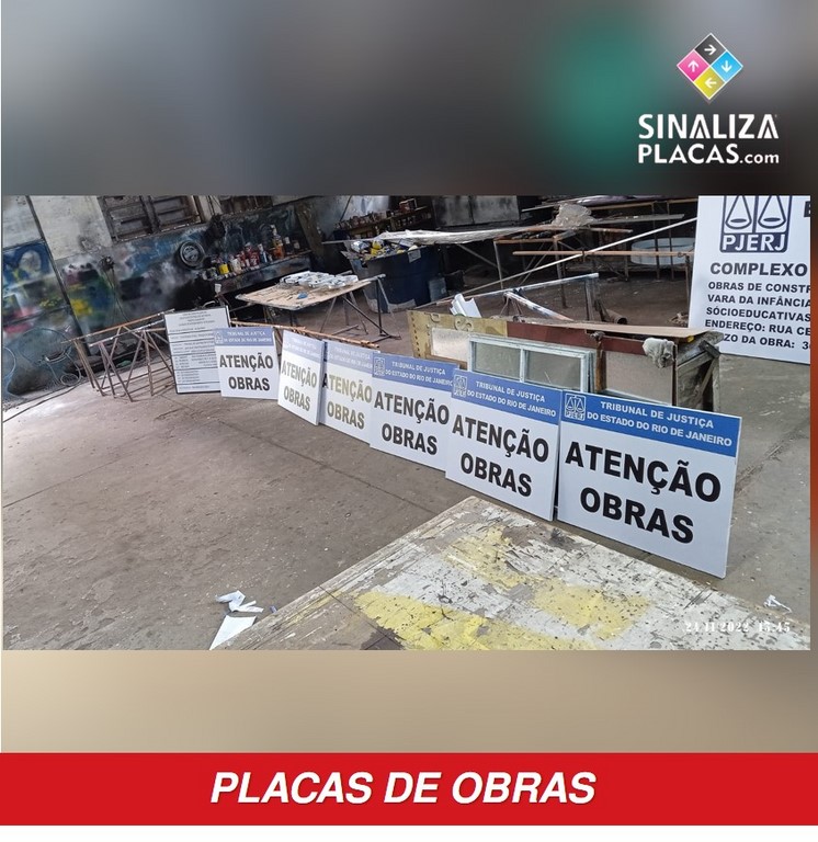 Placas - Obras | Sinaliza Placas